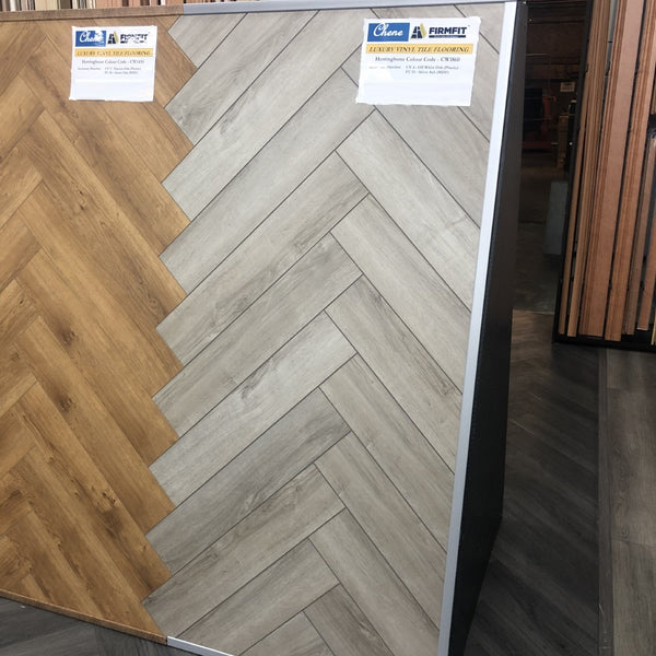 Chene Firmfit LVT Herringbone CW - 1860 – Mersey Flooring